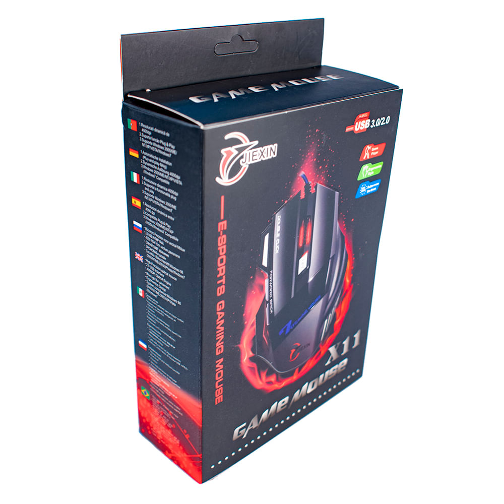 Mouse Gamer X11 - Jiexin - nivalmix