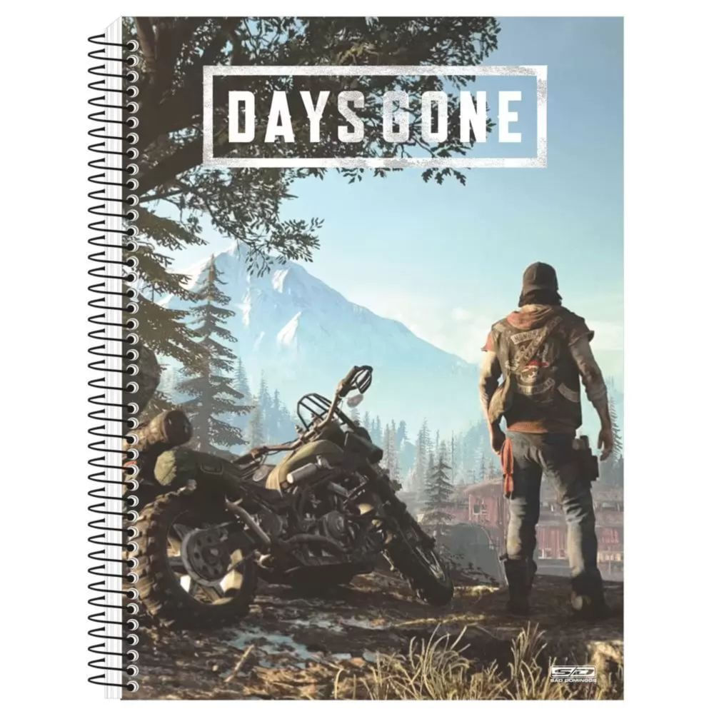 Caderno Univ. 200 Fls Days Gone São Domingos - nivalmix