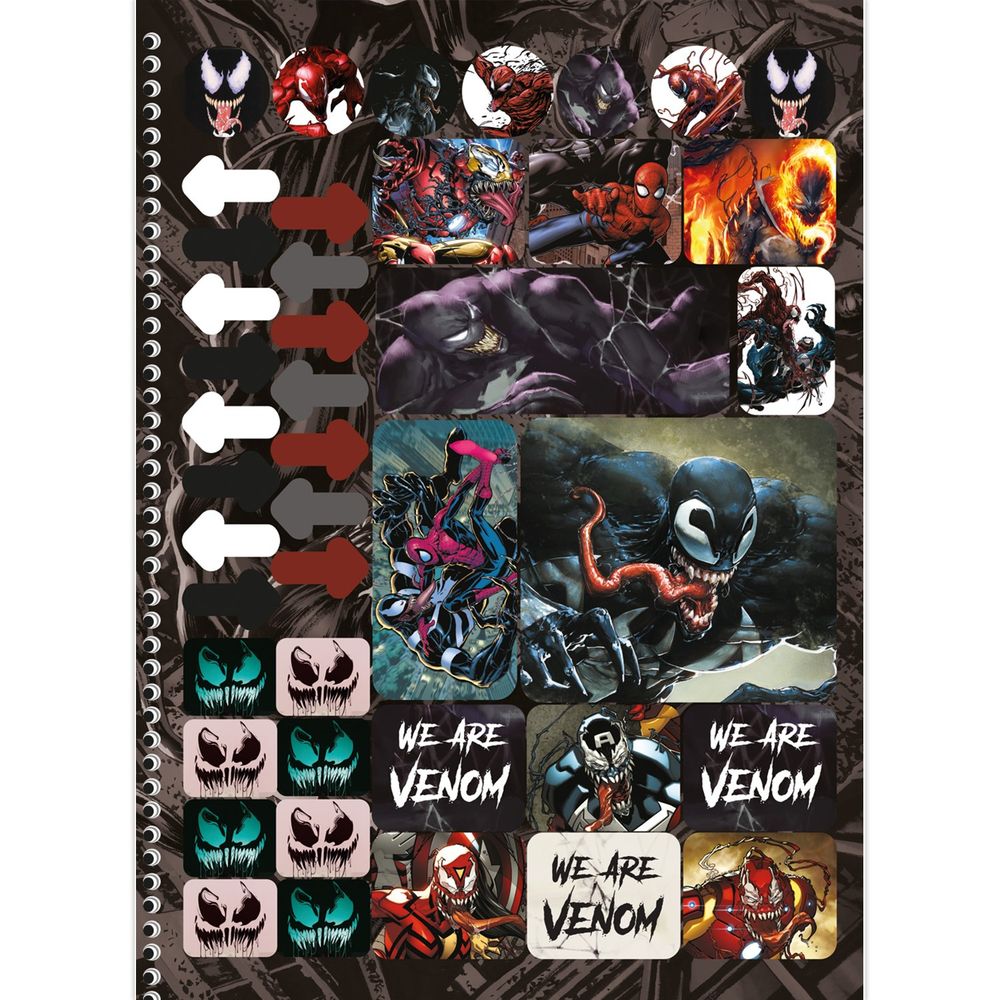Caderno Univ. 240 folhas Venom São Domingos - nivalmix