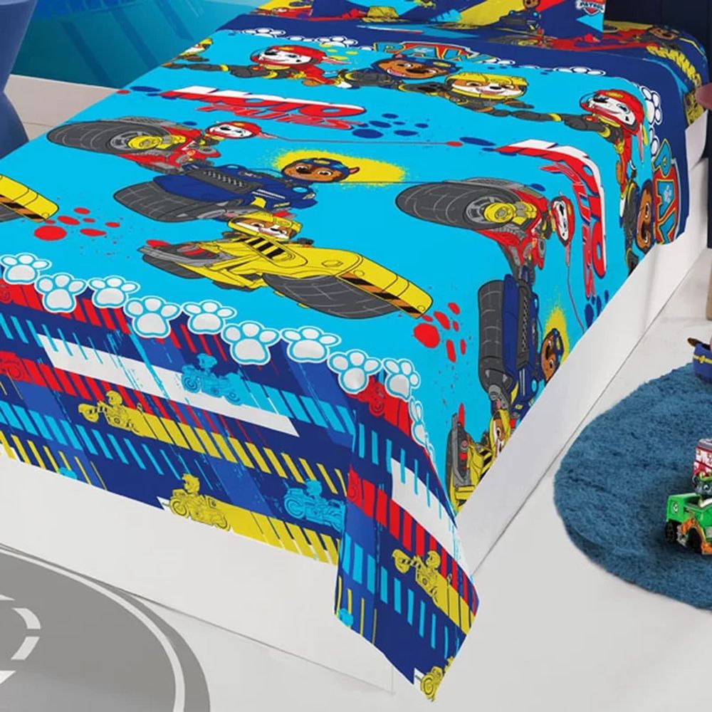 Jogo de Cama Solteiro Patrulha Canina Lepper - nivalmix