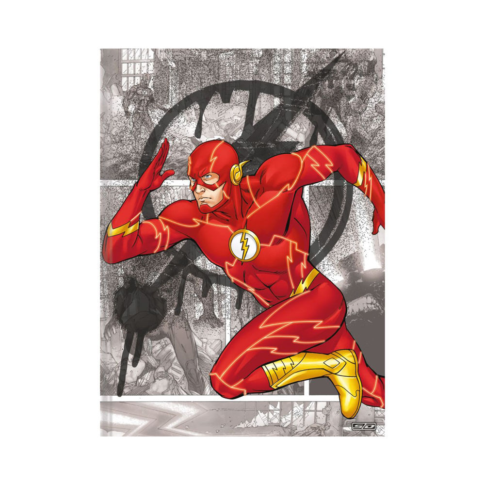 Caderno 1/4 80Fls Brochura The Flash Capa 1 - São Domingos - nivalmix