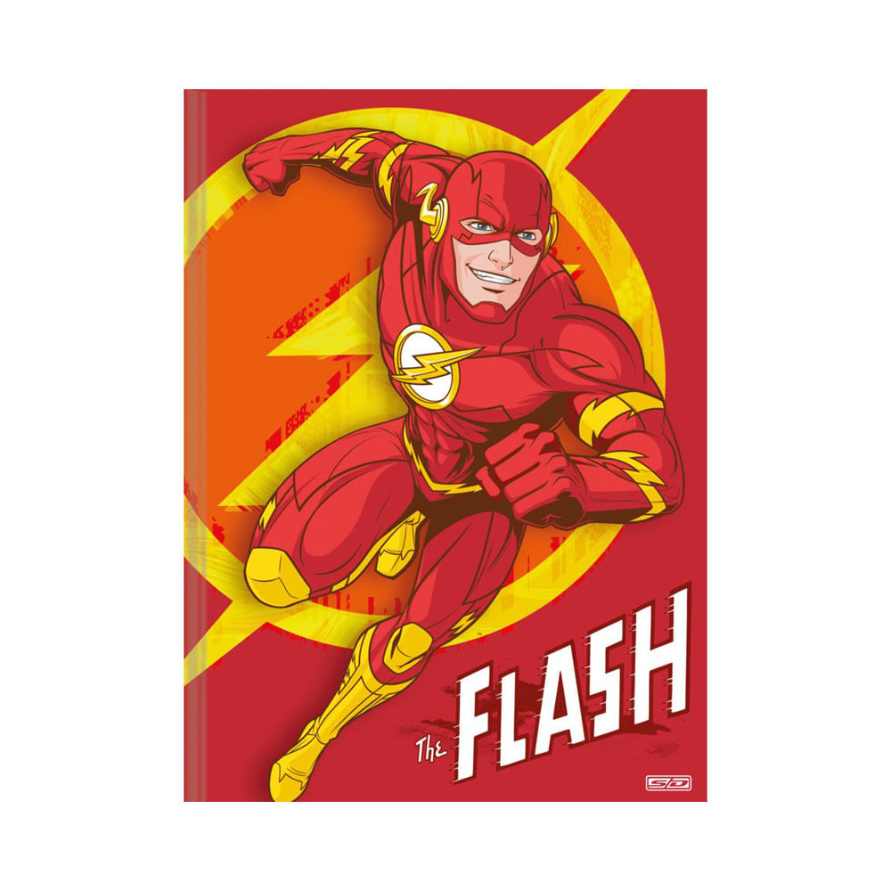 Caderno 1/4 80Fls Brochura The Flash Capa 4 - São Domingos - nivalmix