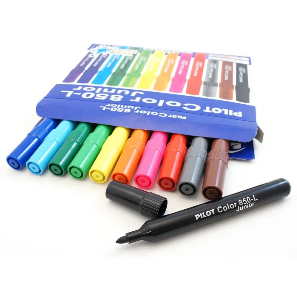 Canetas Hidrográficas Pilot Color 850-L 12 Cores - Pilot - nivalmix