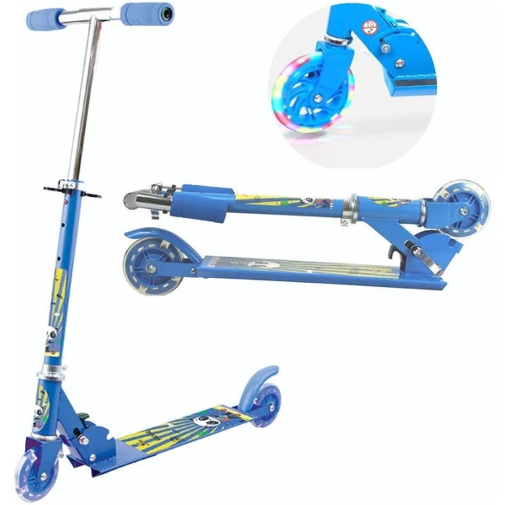 Patinete 2 Rodas com Luz Metal Boy - Art Brink - nivalmix