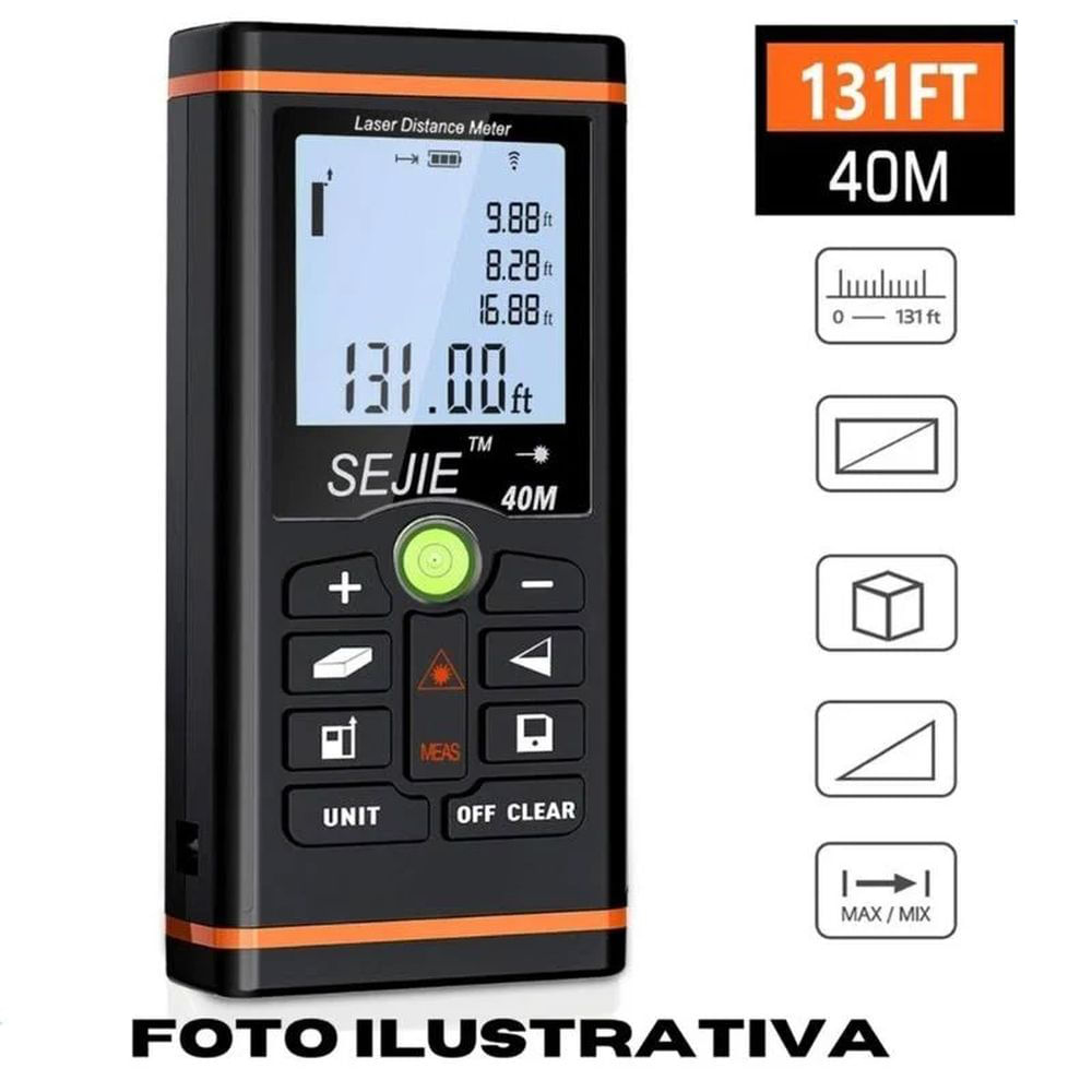 Trena Digital A Laser C/Nível - Exbom - nivalmix