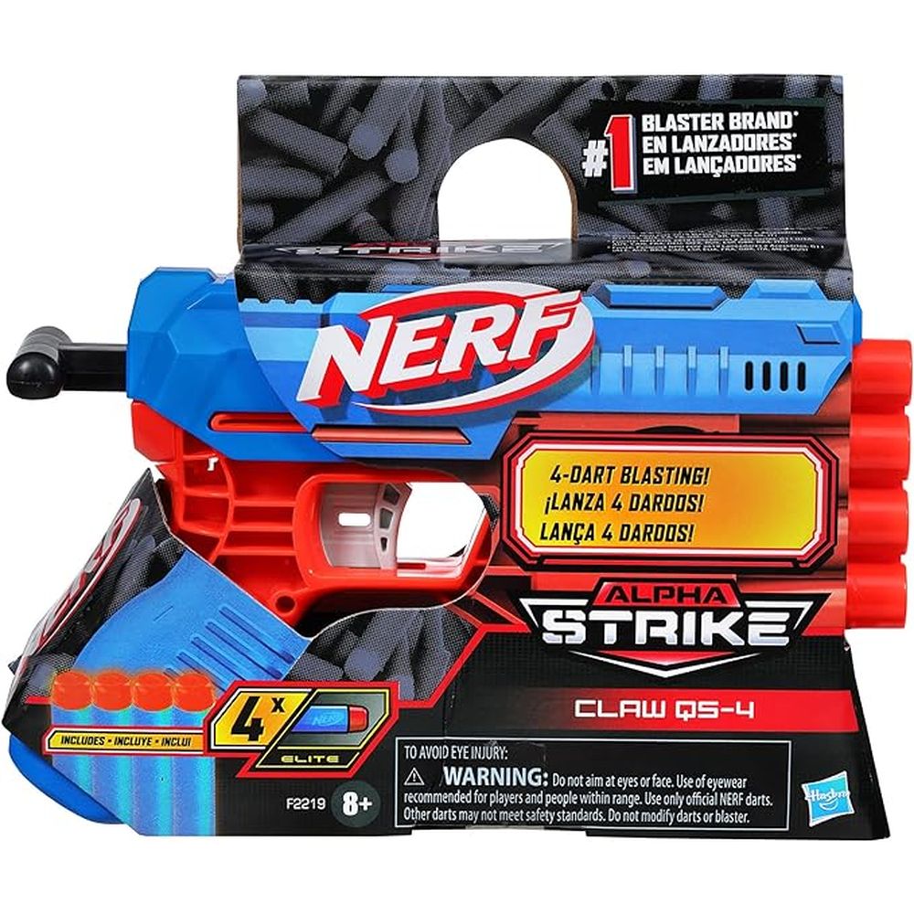 Nerf Alpha Strike Fang Claw QS-4 F2219 - Hasbro - nivalmix